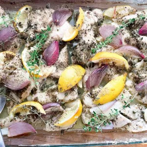 Sheet pan lemony caper chicken – Marci Sharif